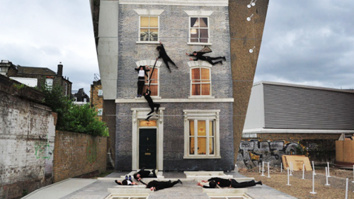 Ilusión óptica en Londres "Dalston House" del artista Leandro Erlich ...
